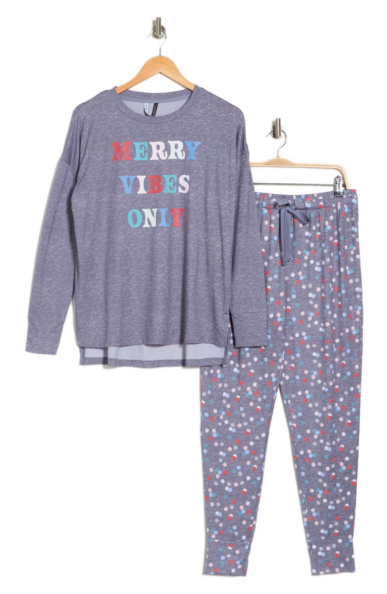JACLYN Yummy Holiday 2-Piece Pajama Set | Nordstromrack