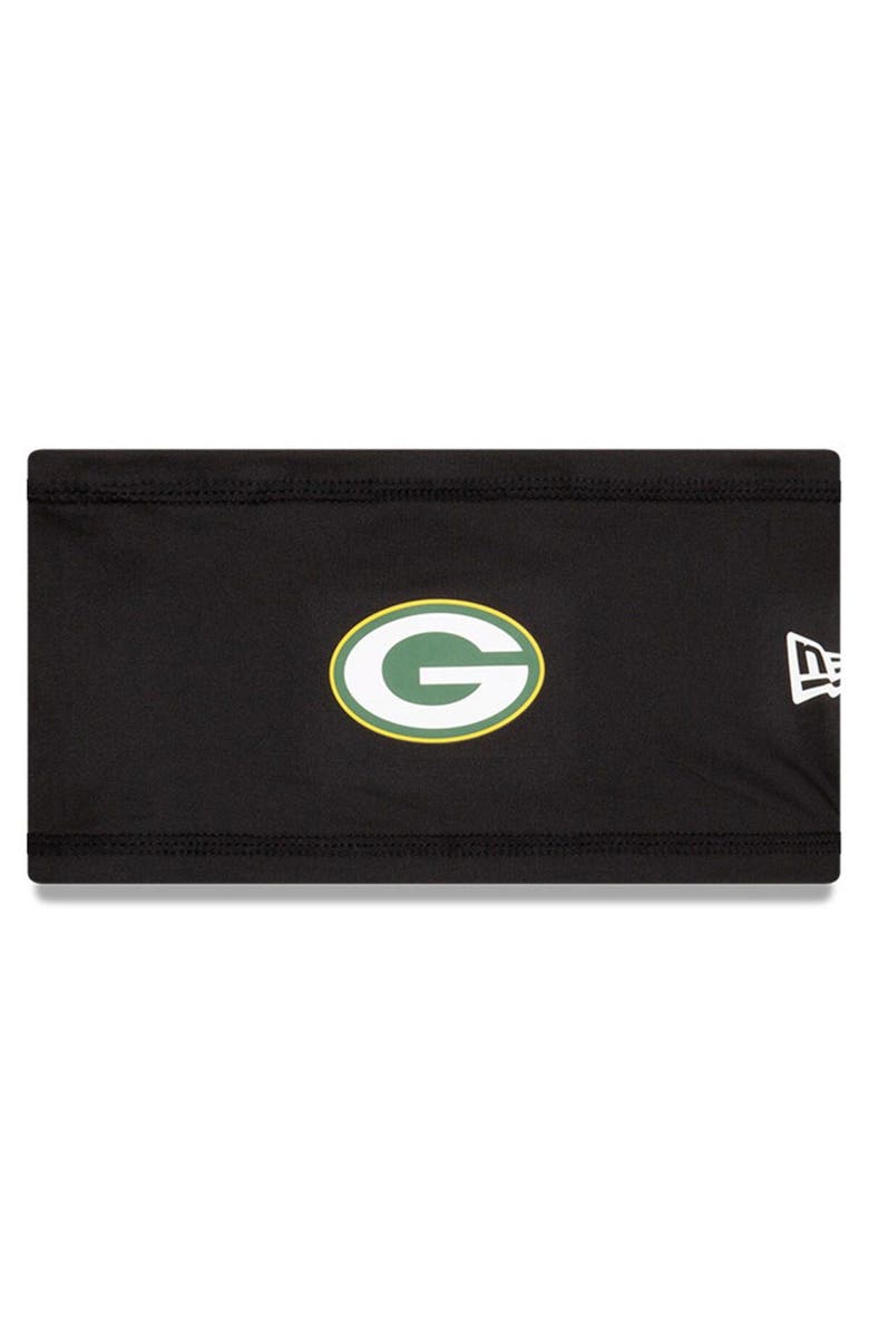 New Era Black Green Bay Packers COOLERA Official Training Camp Headband ...