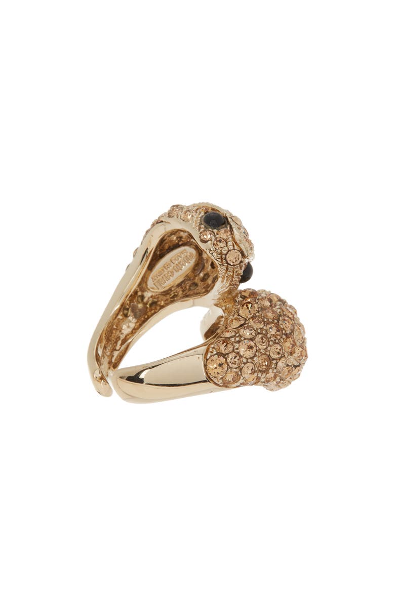 Roberto Cavalli Pavè Crystal Snake Head Ring | Nordstromrack
