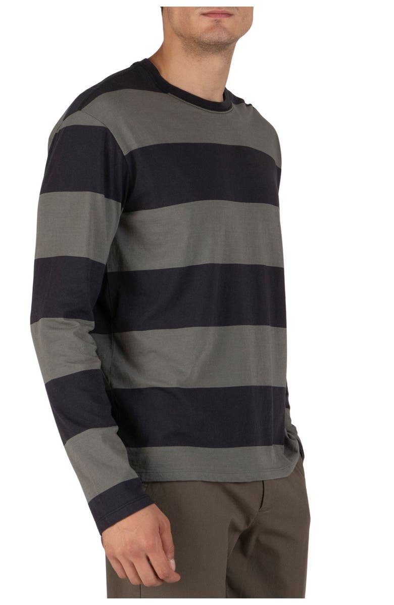 ATM Anthony Thomas Melillo Long Sleeve Striped Crew Neck Shirt ...