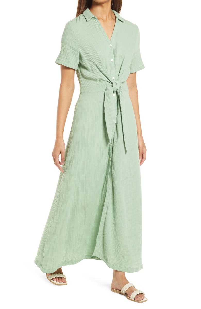 Caslon® Gauze Vacation Shirtdress | Nordstrom