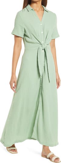 Caslon® Gauze Vacation Shirtdress | Nordstrom