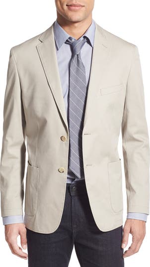 Bensol Trim Fit Stretch Cotton Blazer | Nordstrom