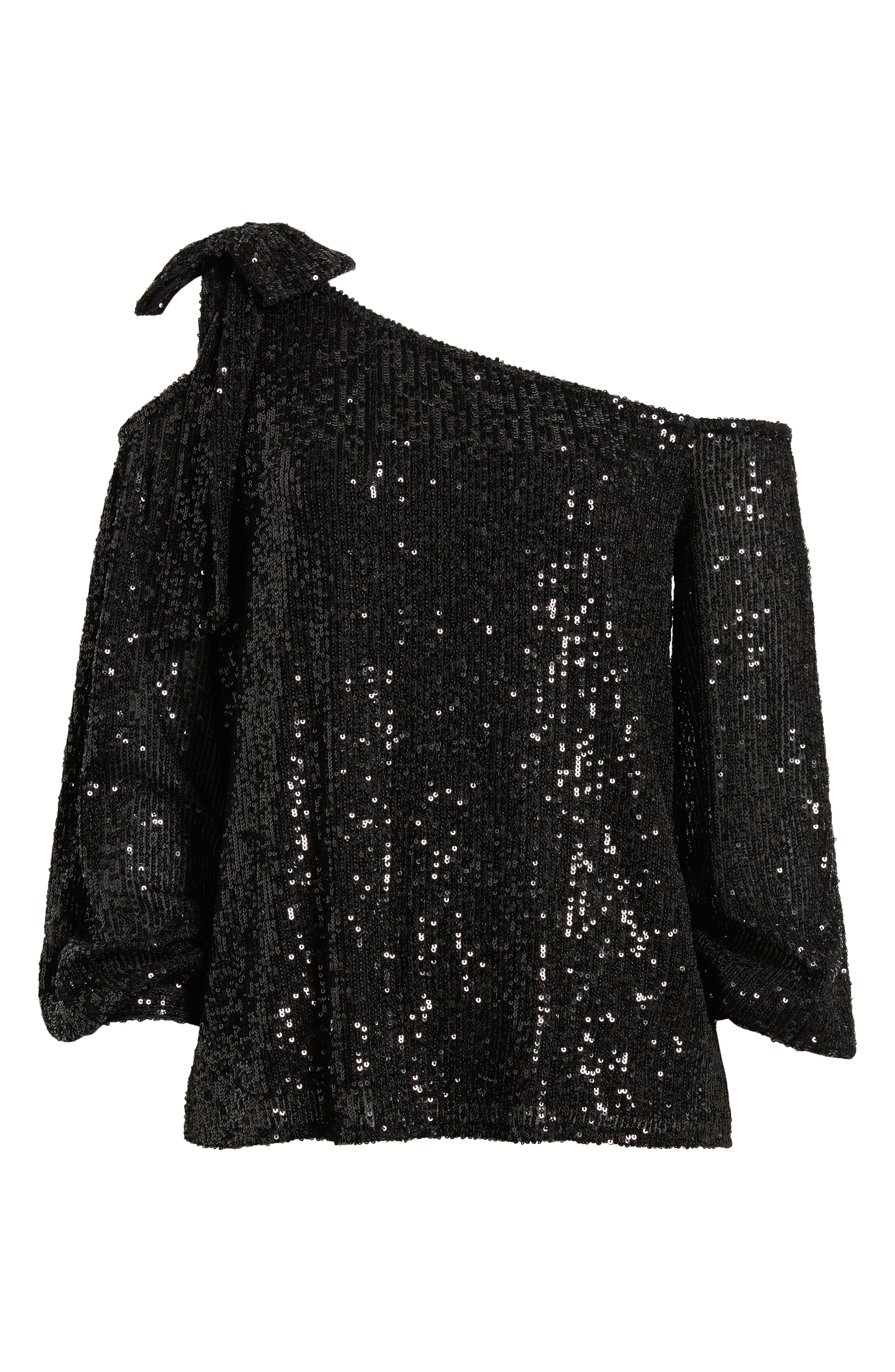 CeCe One-Shoulder Sequin Top | Nordstromrack