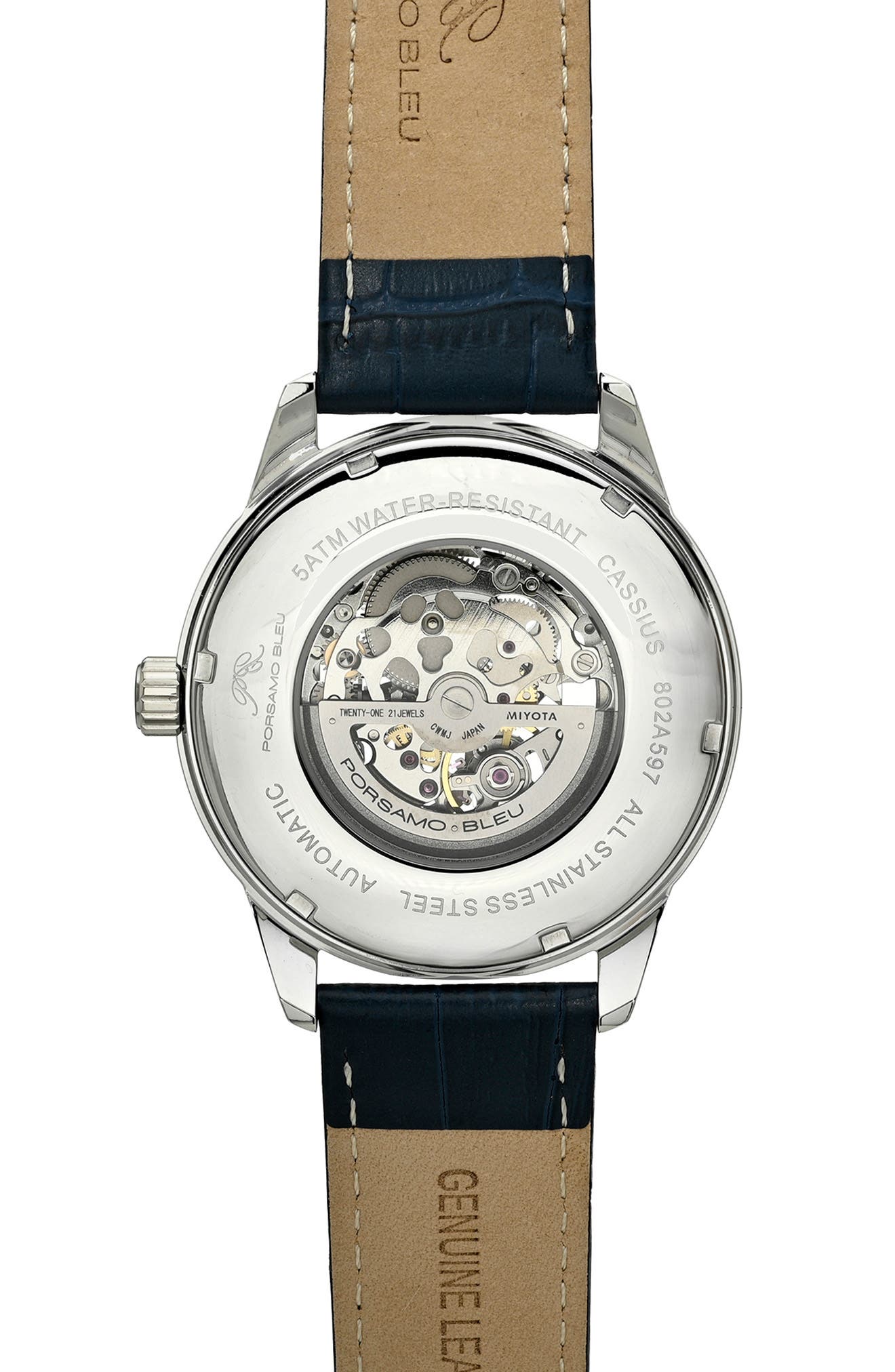 PORSAMO BLEU Men's Cassius Skeleton Watch, 45mm | Nordstromrack