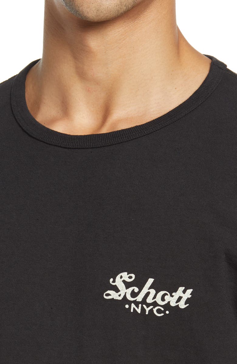 Schott NYC Long Sleeve Logo Graphic Tee | Nordstromrack