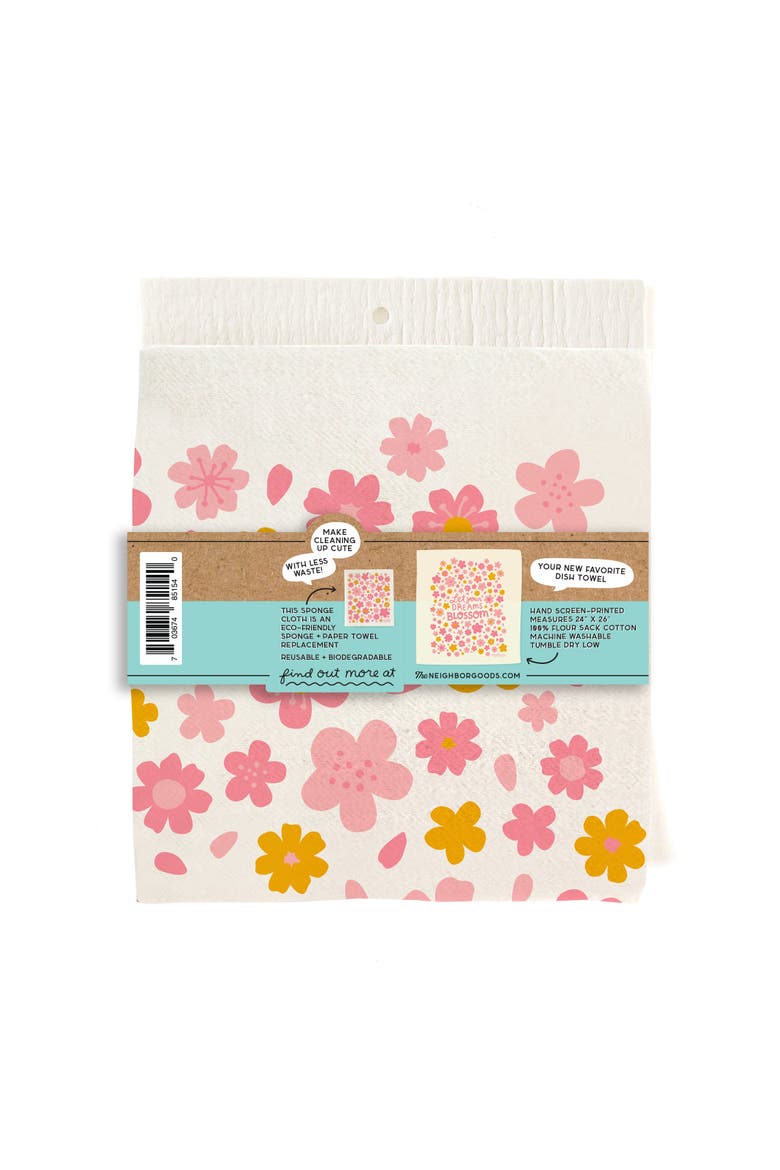 Blossoms Dish Towel + Sponge Cloth Gift Set | Nordstrom