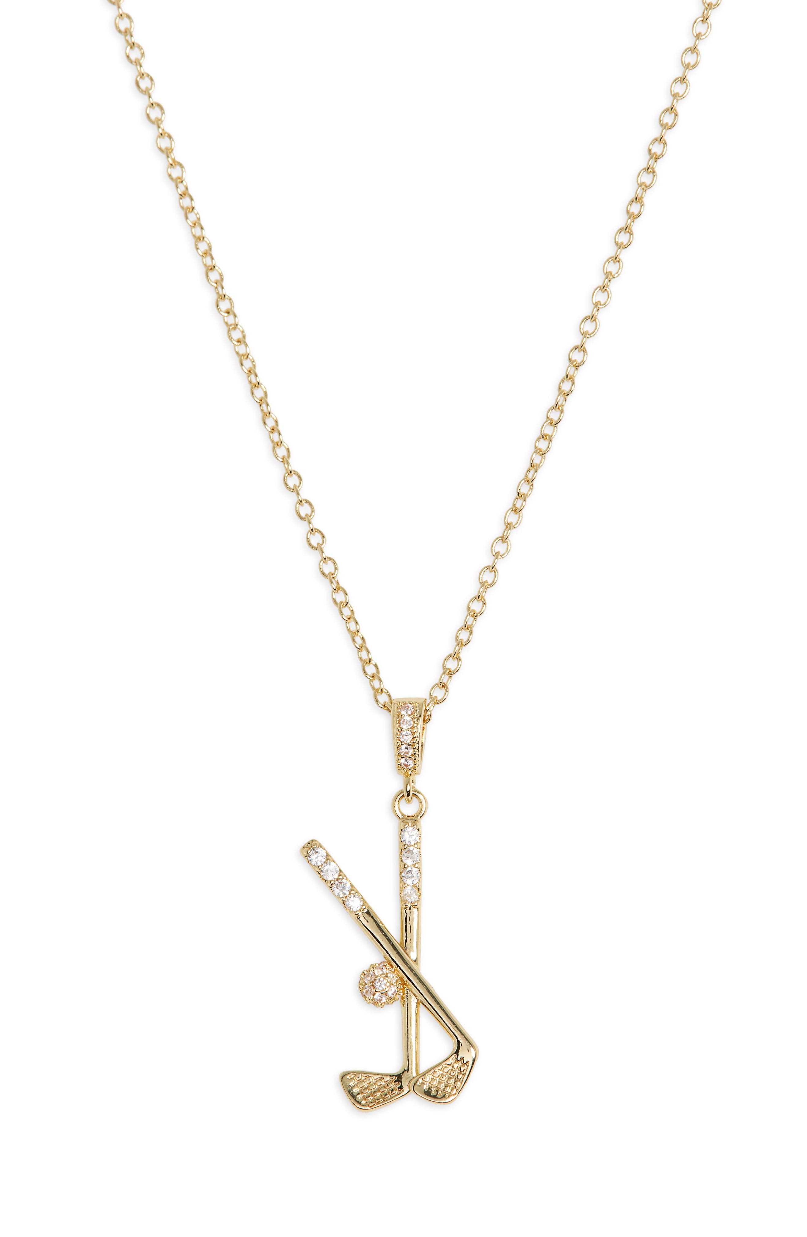 Leith Pavé CZ Golf Club Pendant Necklace | Nordstromrack