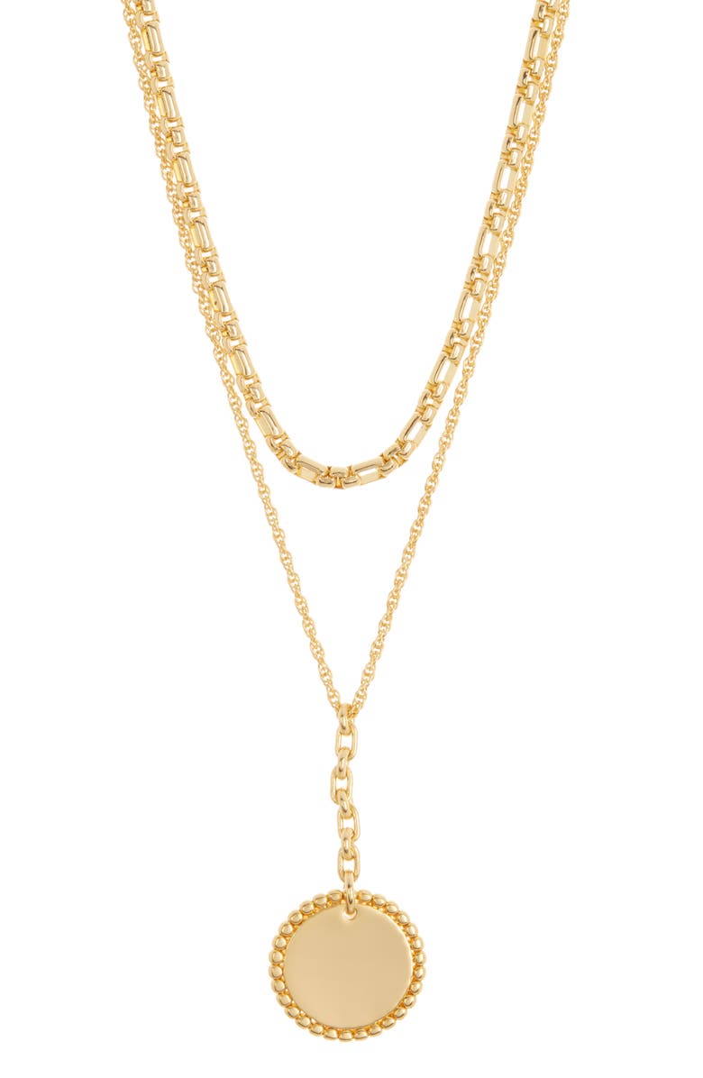 Madewell Set of 2 Chain & Beaded Coin Y-Necklaces | Nordstromrack