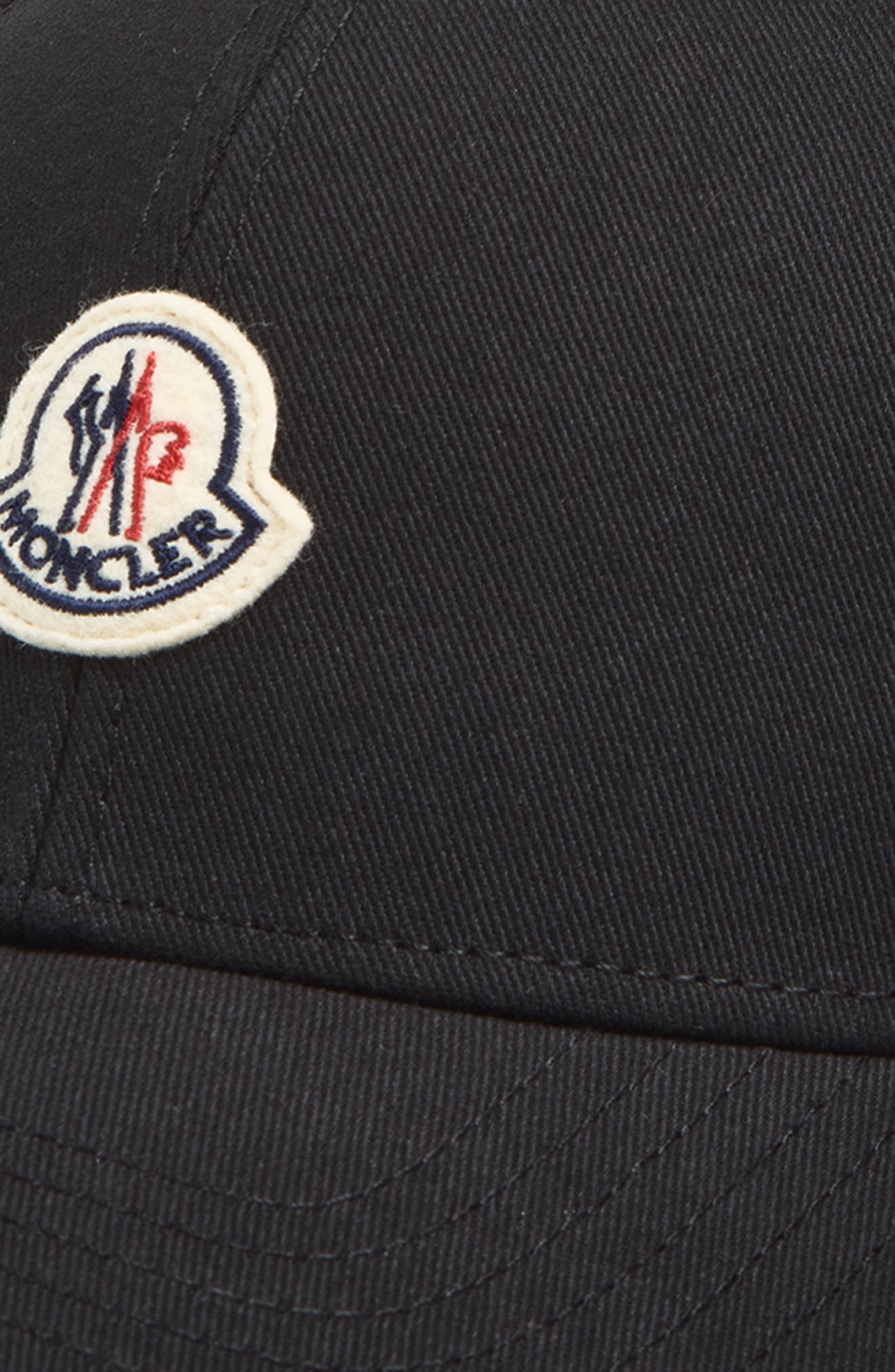 Moncler Logo Patch Cotton Gabardine Baseball Cap | Nordstrom