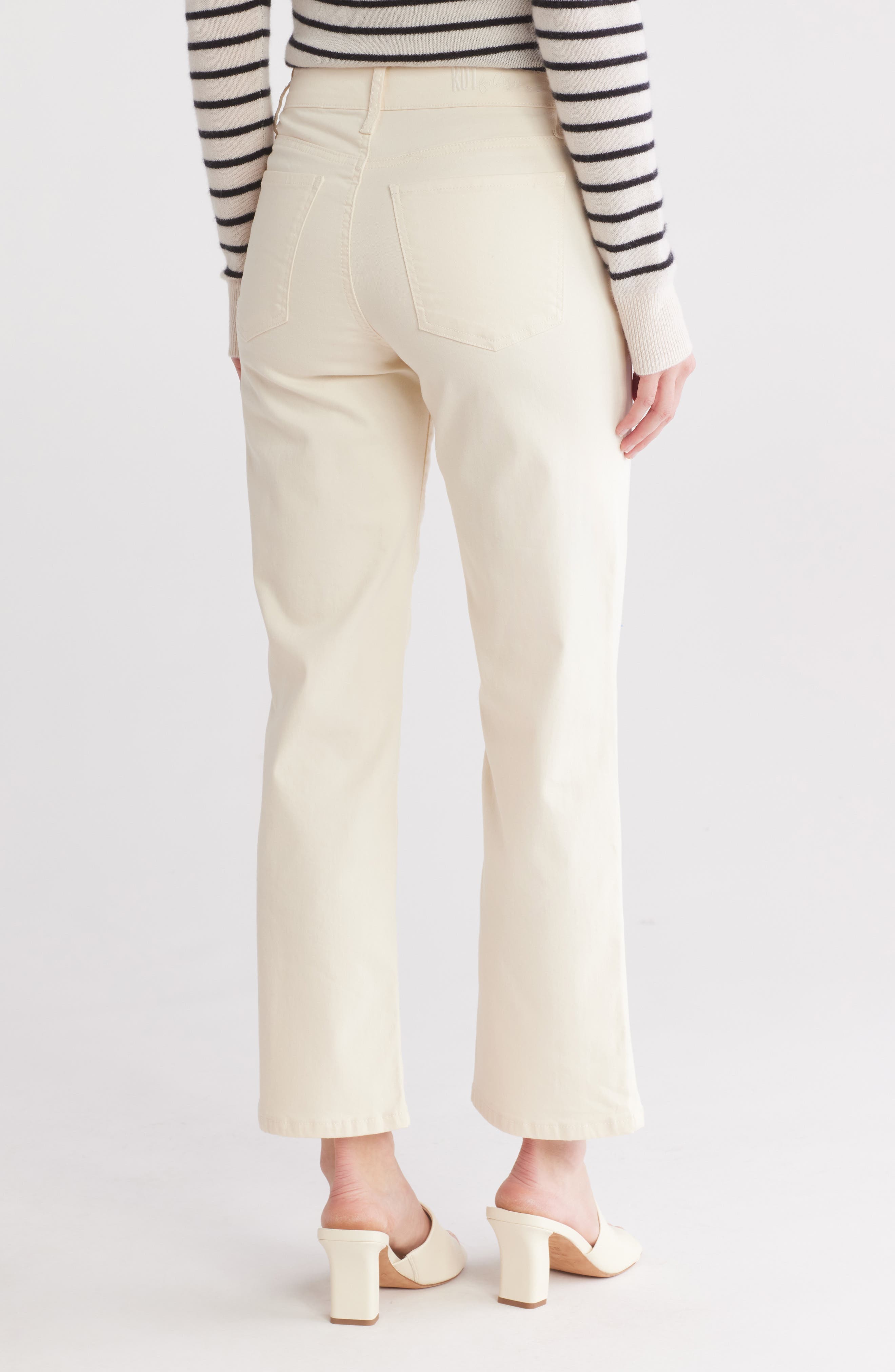 KUT from the Kloth Lucy High Waist Double Button Wide Leg Jeans ...