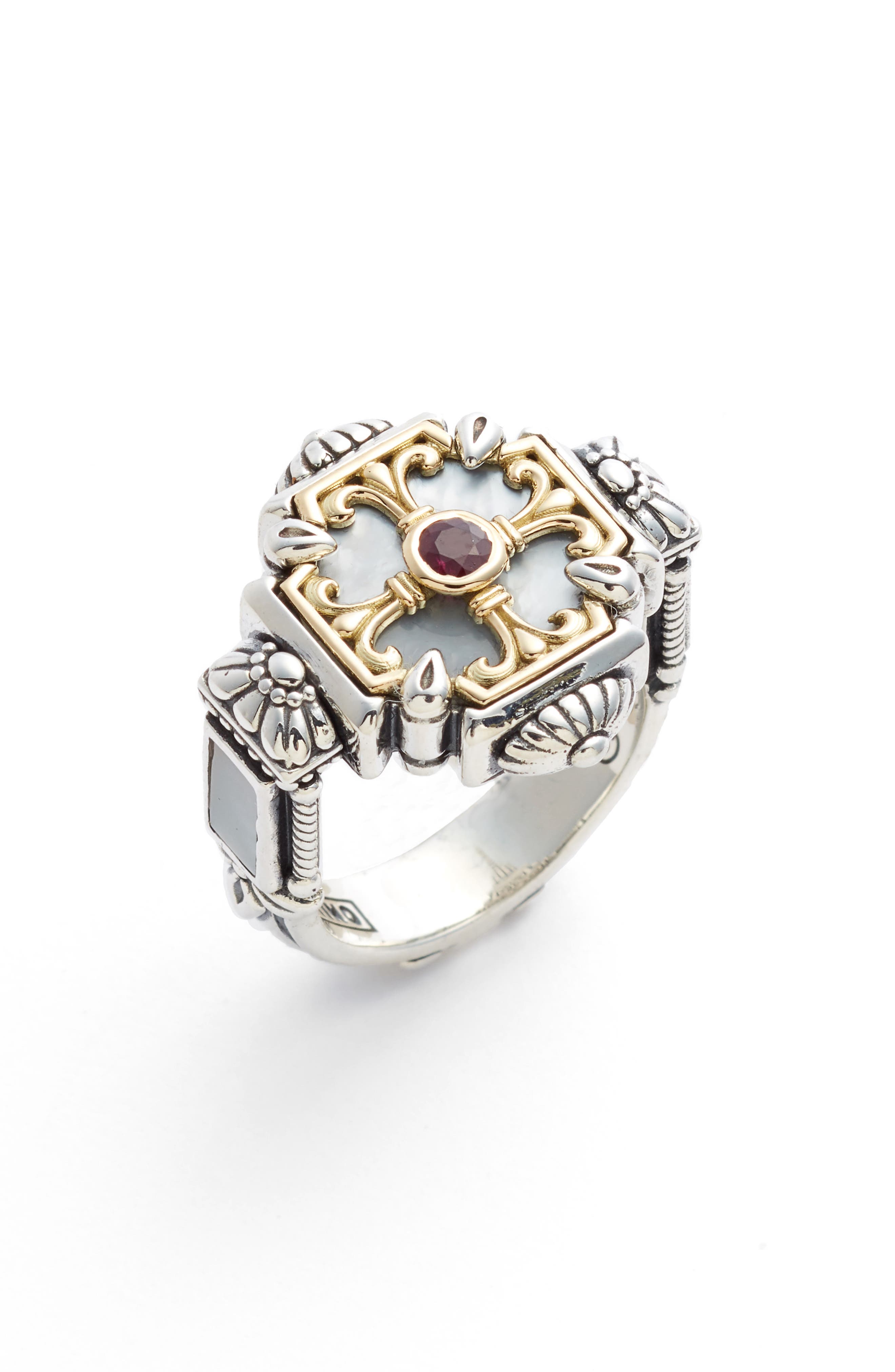 Konstantino Sterling Silver & Ruby Ring | Nordstrom