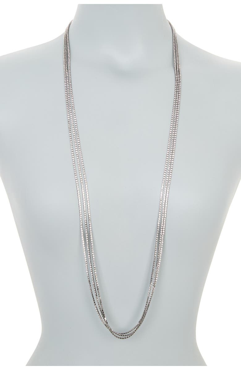 CRISTABELLE Rhinestone 3-Strand Long Necklace | Nordstromrack