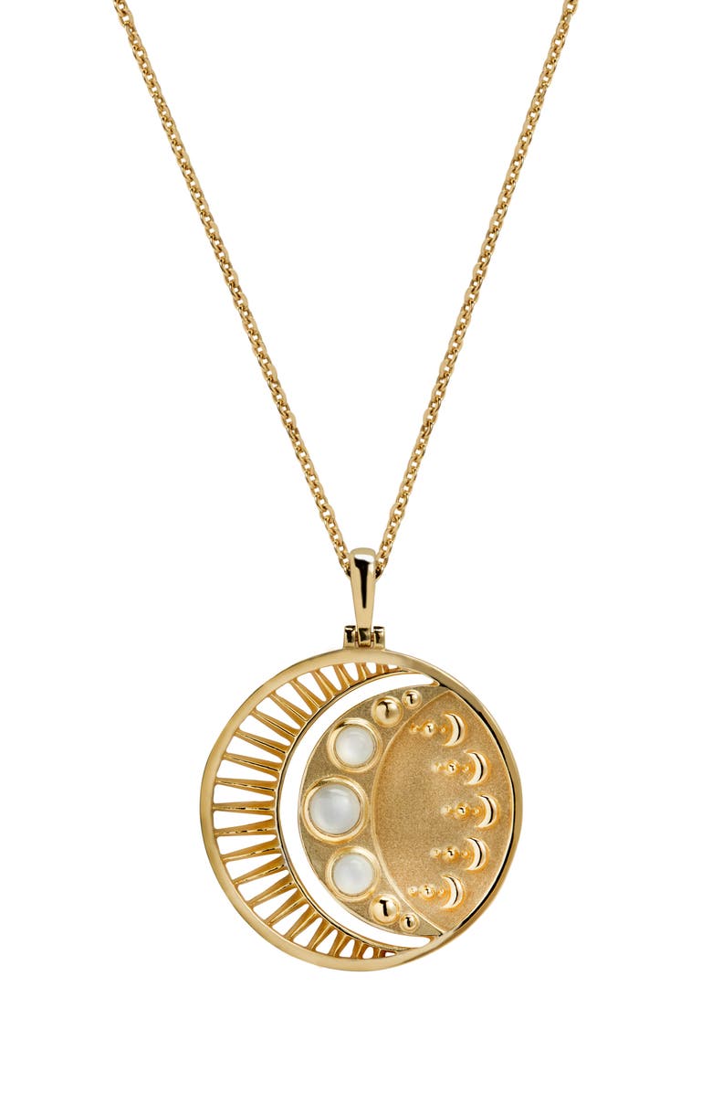 Awe Inspired Moonstone Eclipse Pendant Necklace | Nordstrom