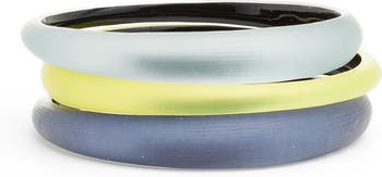 Alexis Bittar Alex Bittar Set of 3 Tapered Lucite® Bangle Bracelets ...