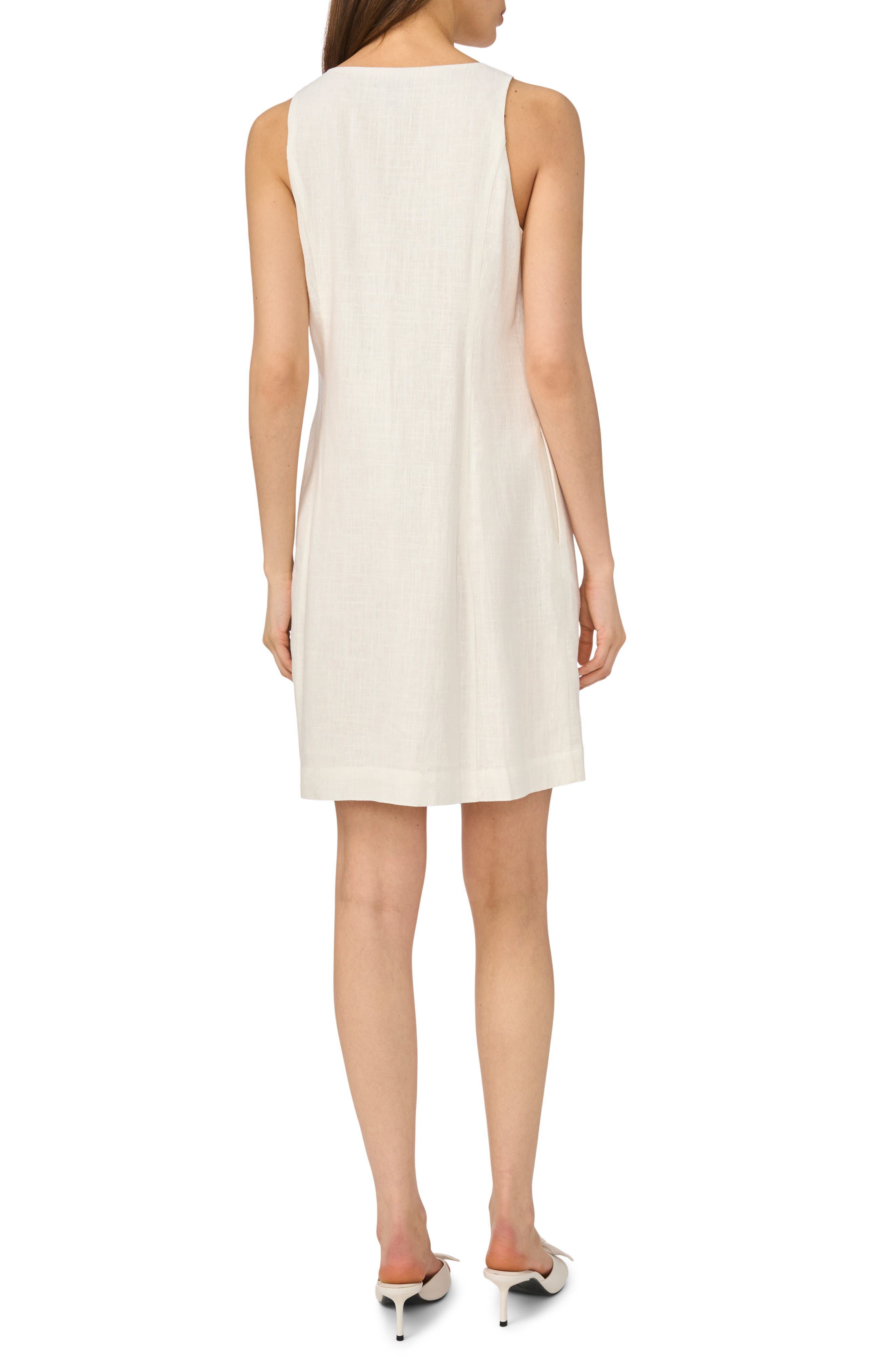Halogen® Shell Button Front A-Line Dress (Women) | Nordstromrack