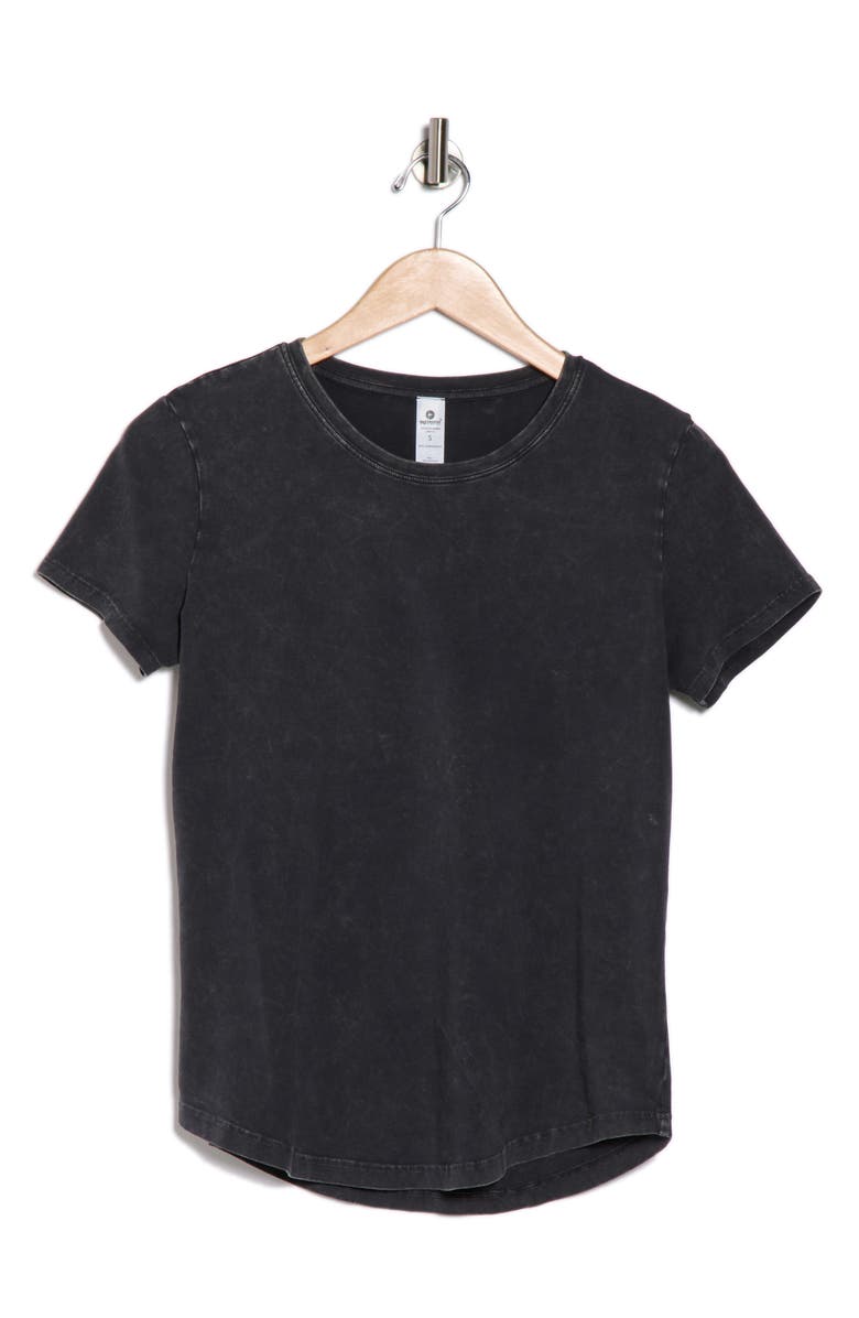 90 DEGREE BY REFLEX Brenna Cotton Jersey Acid Wash T-Shirt | Nordstromrack