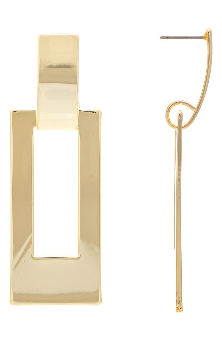 RIVKA FRIEDMAN 18K Gold Plated Rectangle Drop Earrings | Nordstromrack