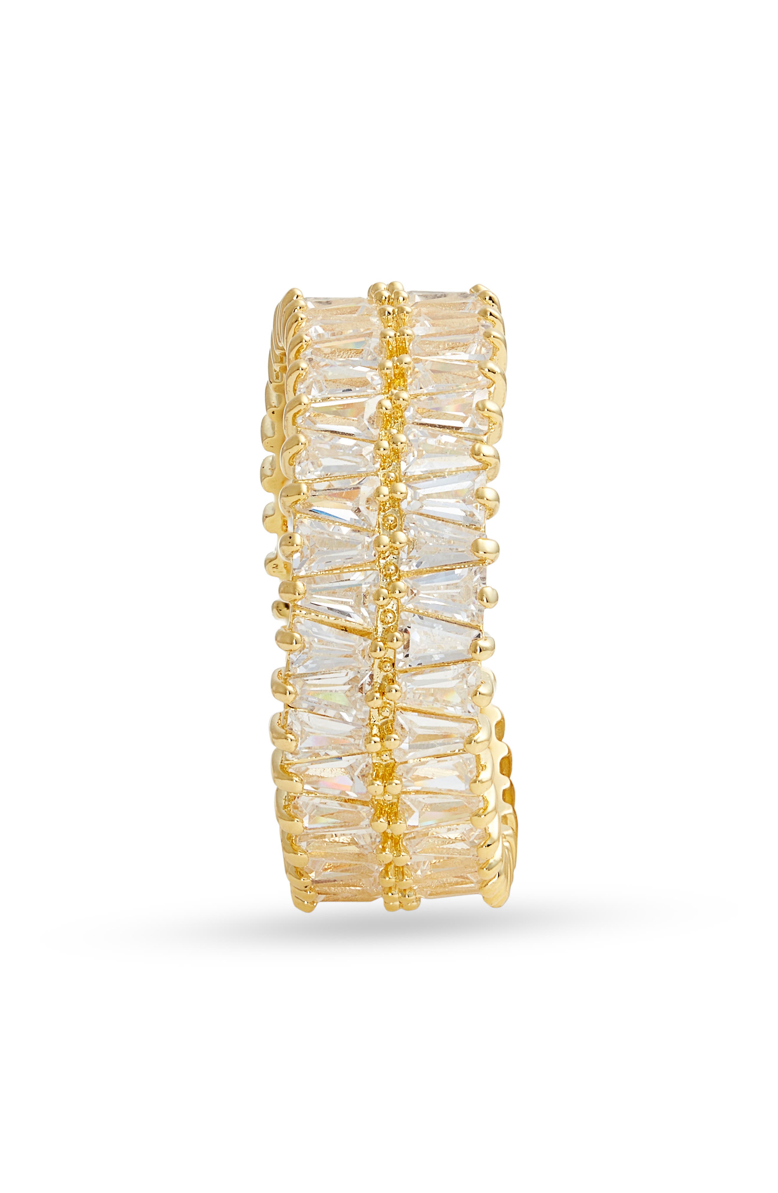 Nordstrom Wavy Crystal Baguette Ring | Nordstrom