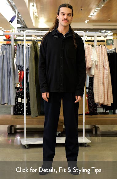 Vince Knit Button-Up Shirt Jacket | Nordstrom