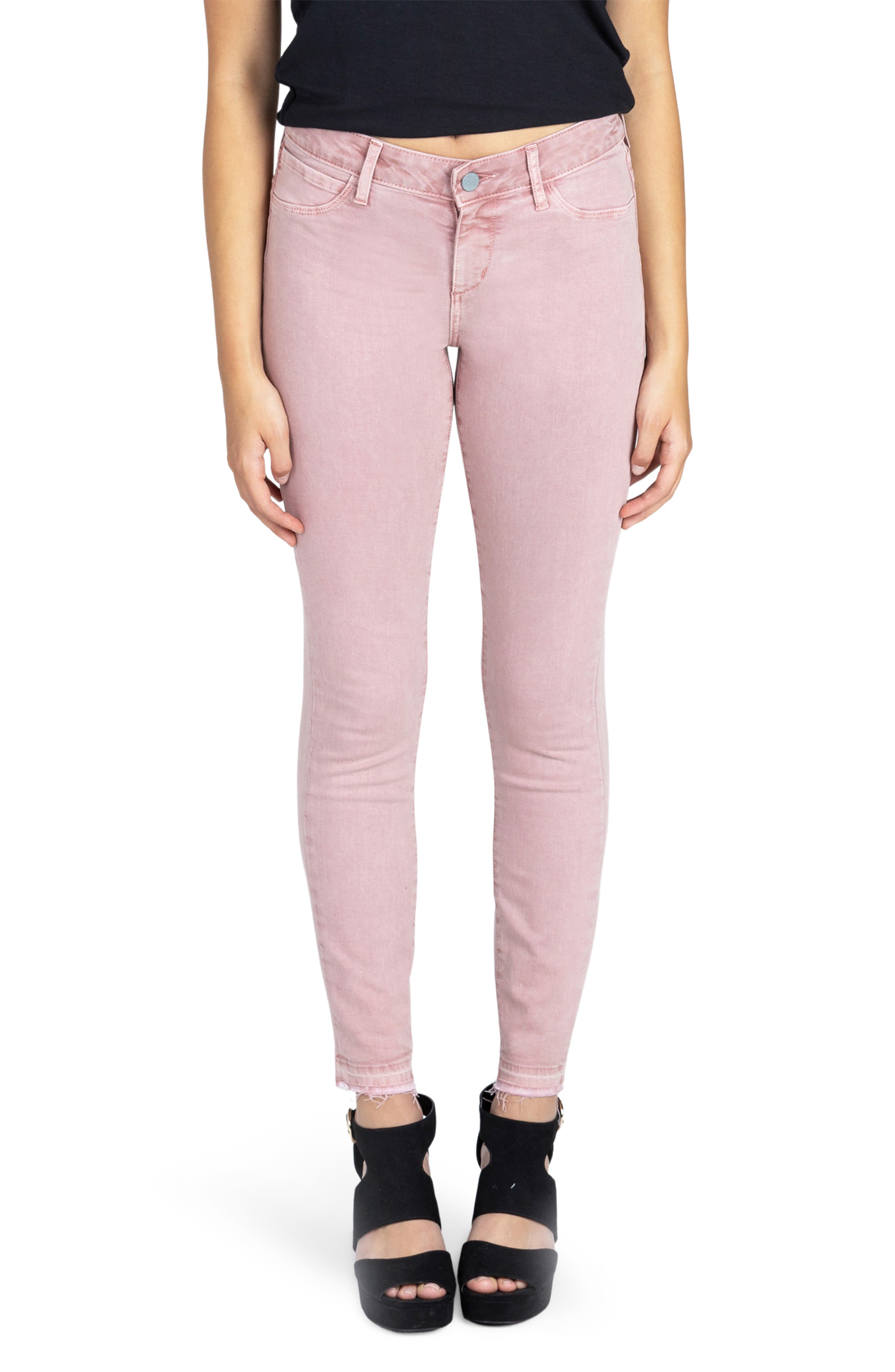 Articles of Society Carly Raw Hem Ankle Crop Skinny Jeans | Nordstromrack