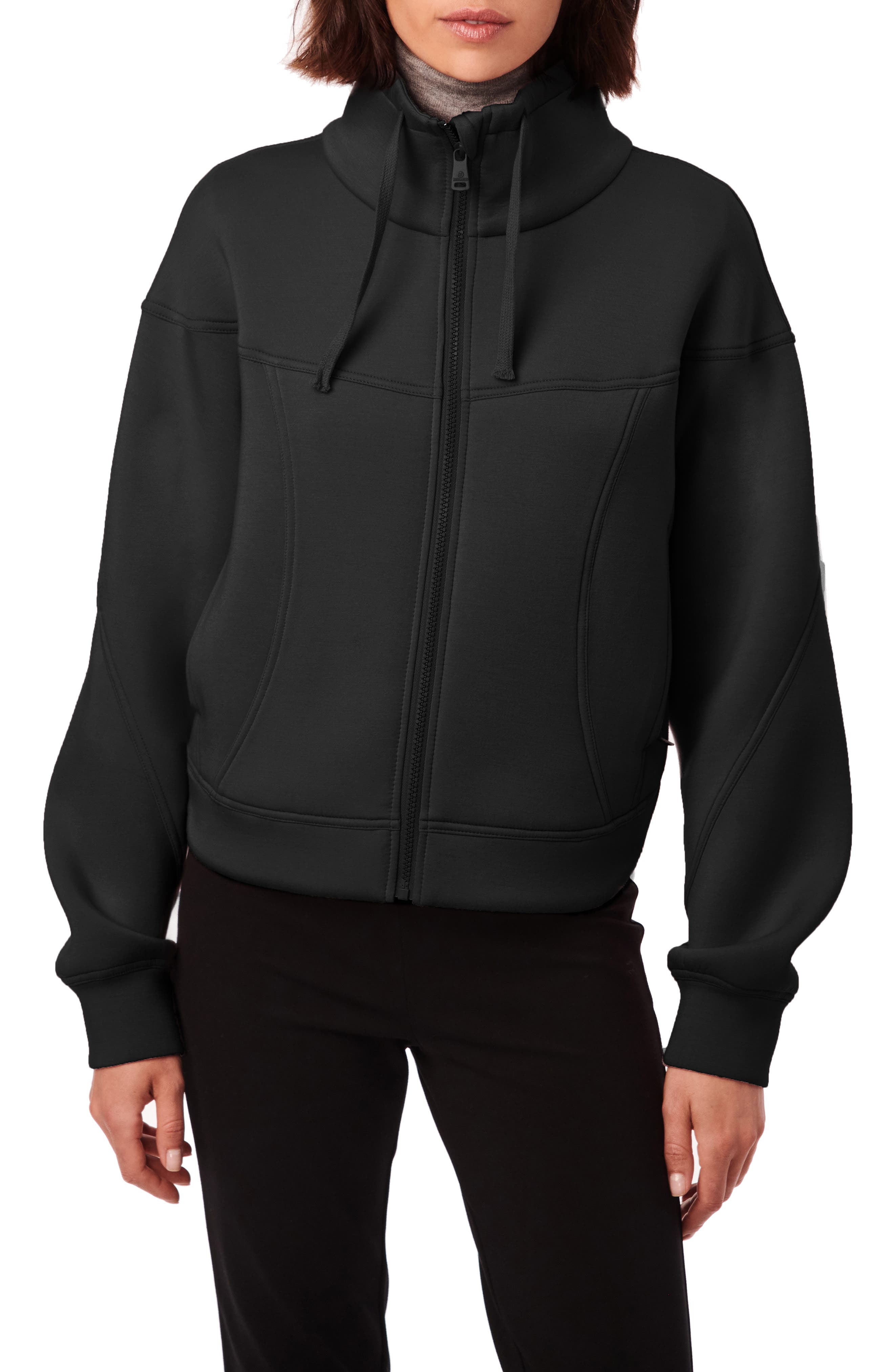 Bernardo Stand Collar Scuba Knit Jacket | Nordstromrack