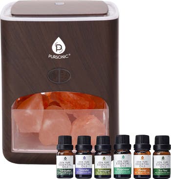 PURSONIC 3-in-1 Salt Diffuser & 6 Pack Essential Oil Set | Nordstrom
