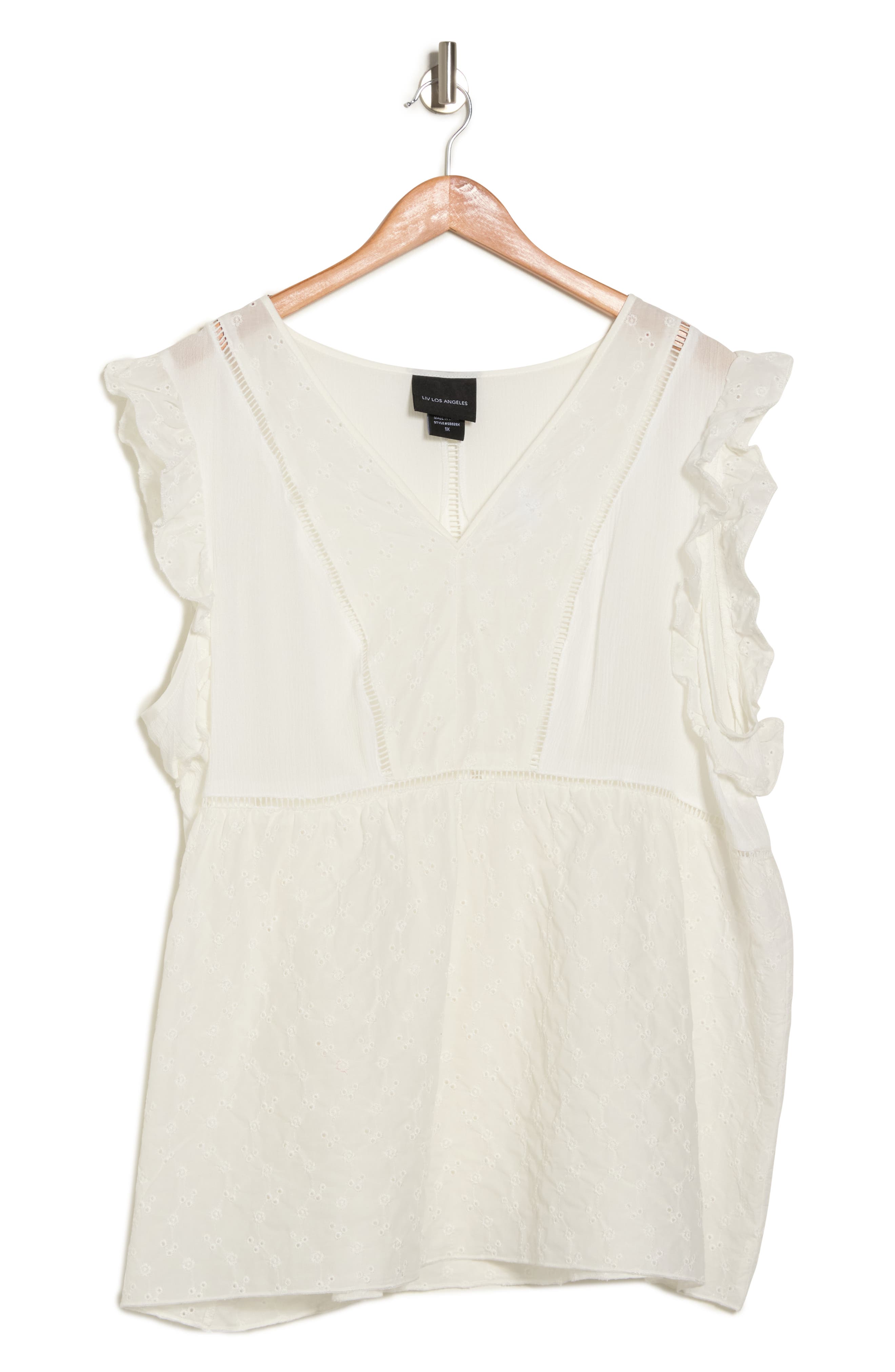 Forgotten Grace Eyelet Babydoll Blouse | Nordstromrack