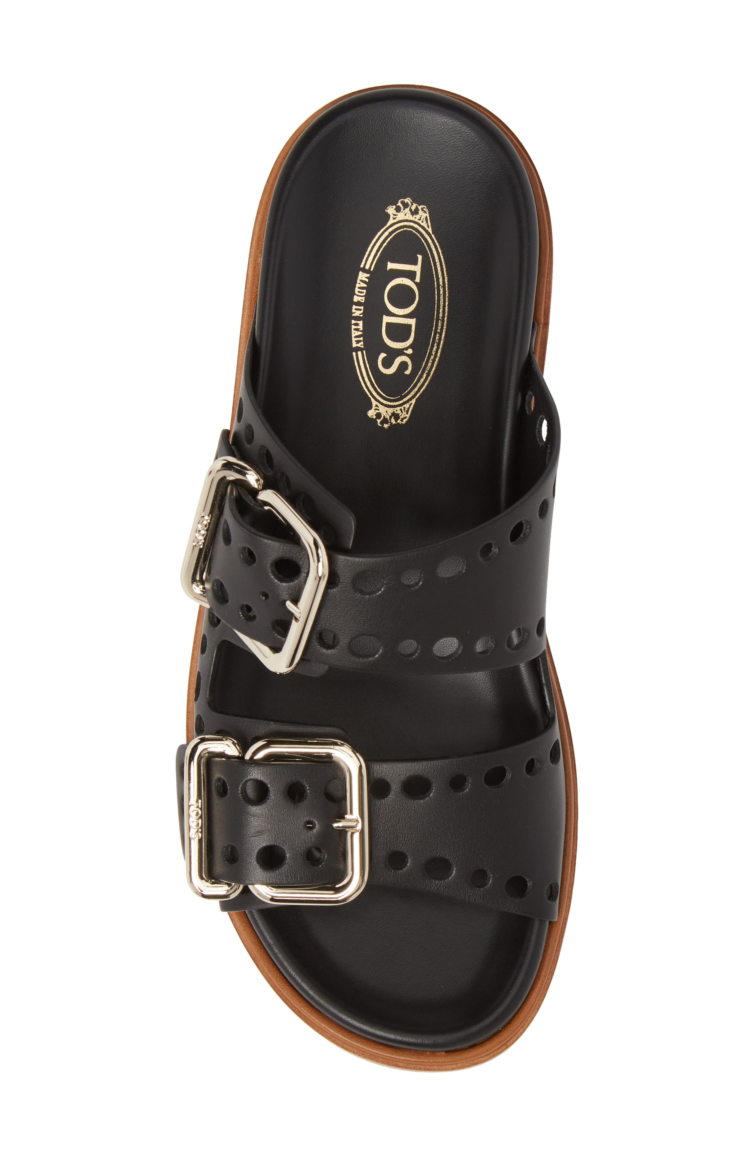 ICON TRADE SERVICES Perforated Platform Sandal (Women) | Nordstromrack