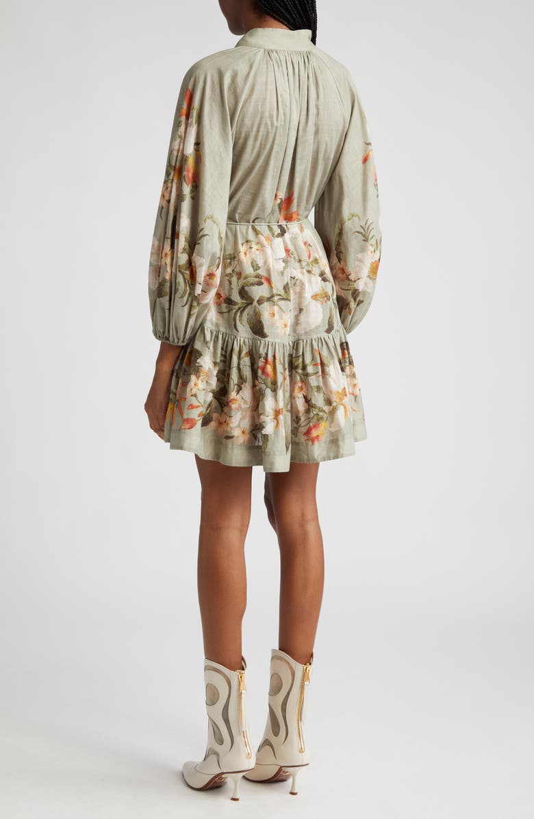 Zimmermann Lexi Billow Long Sleeve Tiered Minidress | Nordstromrack