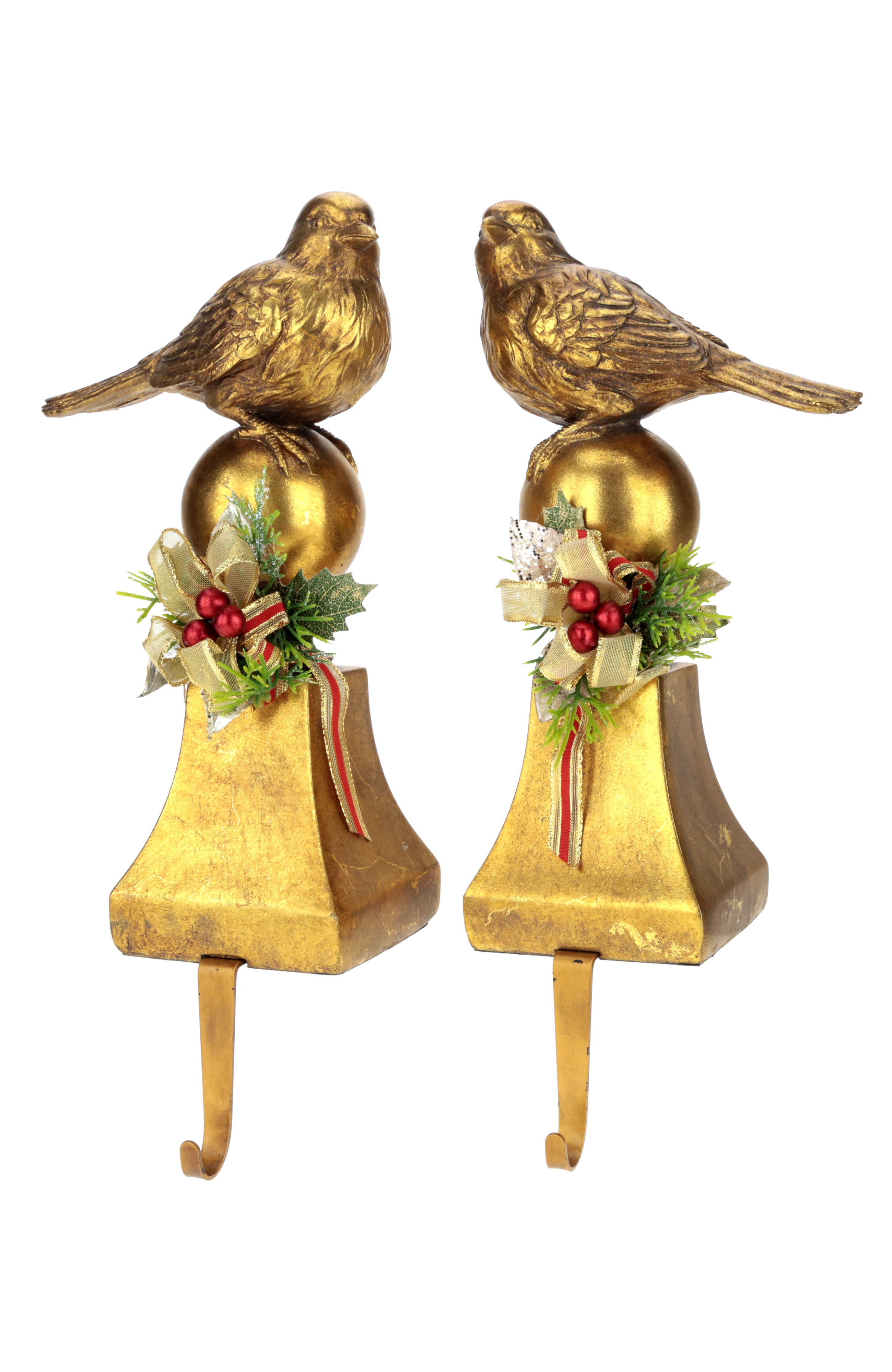 Mark Roberts Christmas Trimmed Bird Stocking Holder, Set of 2 | Nordstrom