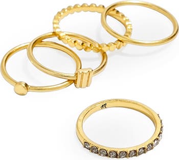 Madewell Set of 5 Semiprecious Stacking Rings | Nordstromrack