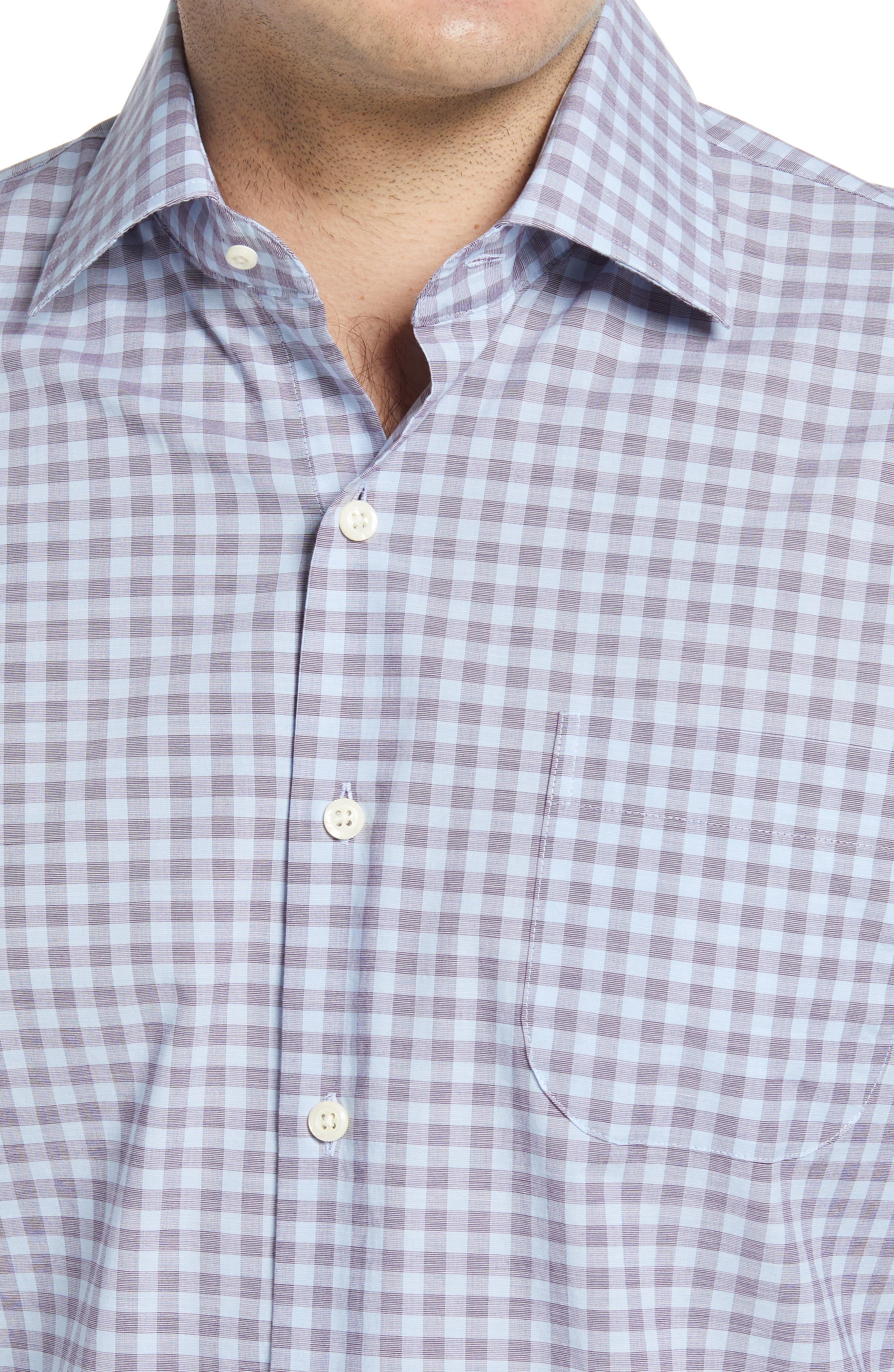 Stretch Poplin Check Button-Up Shirt (Men) | Nordstromrack