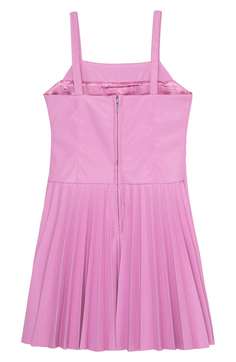Truce Kids' Pleated Faux Leather Dress | Nordstromrack
