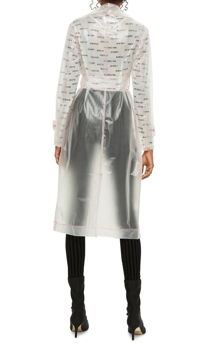 Topshop Frosted Vinyl Mac Trench Coat | Nordstrom