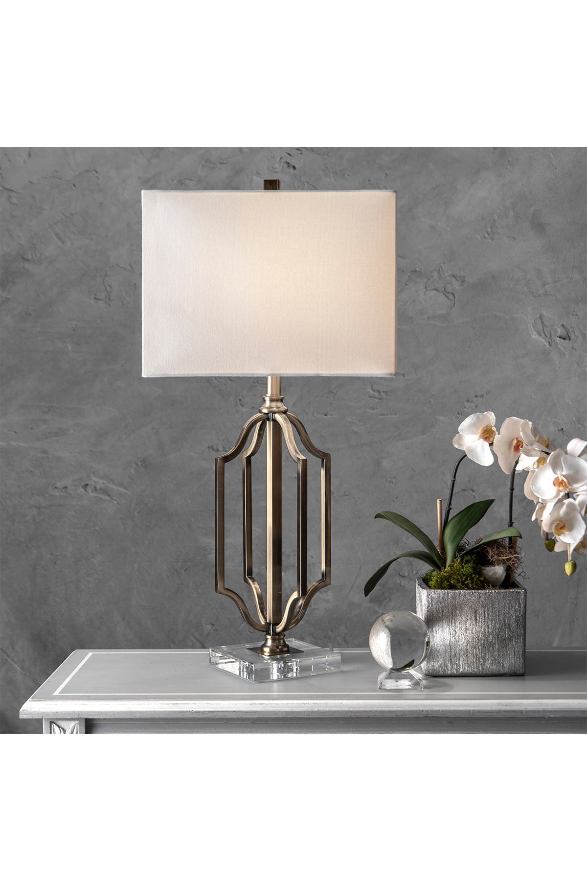 NULOOM 32" Mary Metal Linen Shade Lamp | Nordstromrack