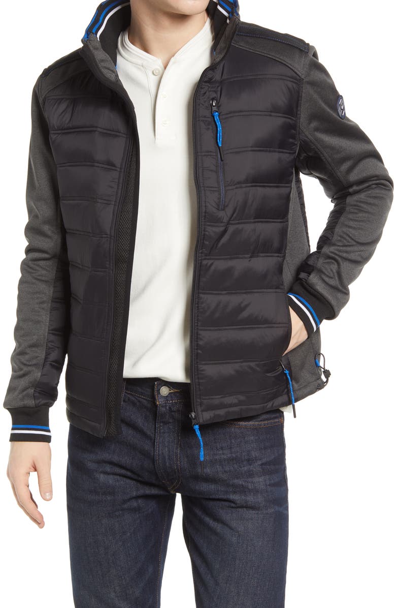 Point Zero Quilted Mixed Media Jacket | Nordstromrack