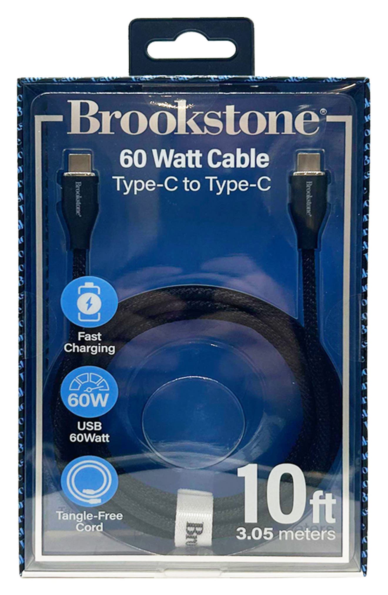 BROOKSTONE 10-Ft. Braided USB-C To USB-C Cable | Nordstromrack