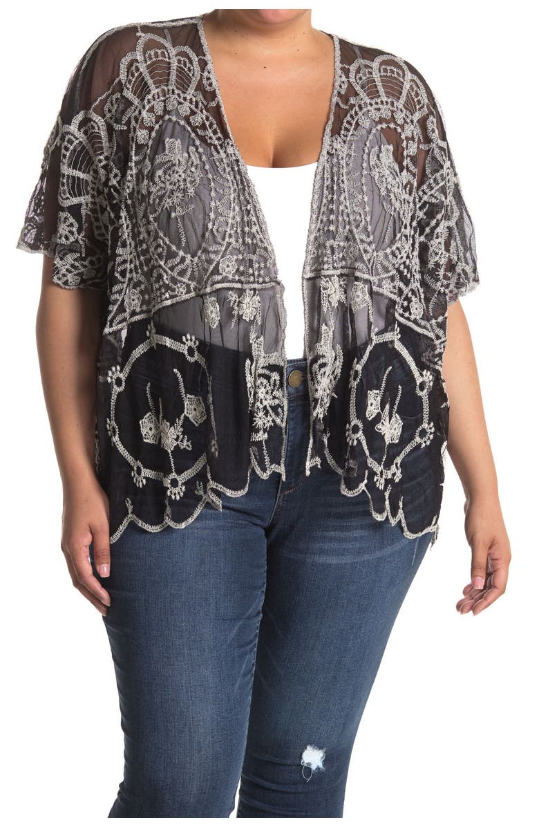 Forgotten Grace Embroidered Kimono (Plus Size) | Nordstromrack