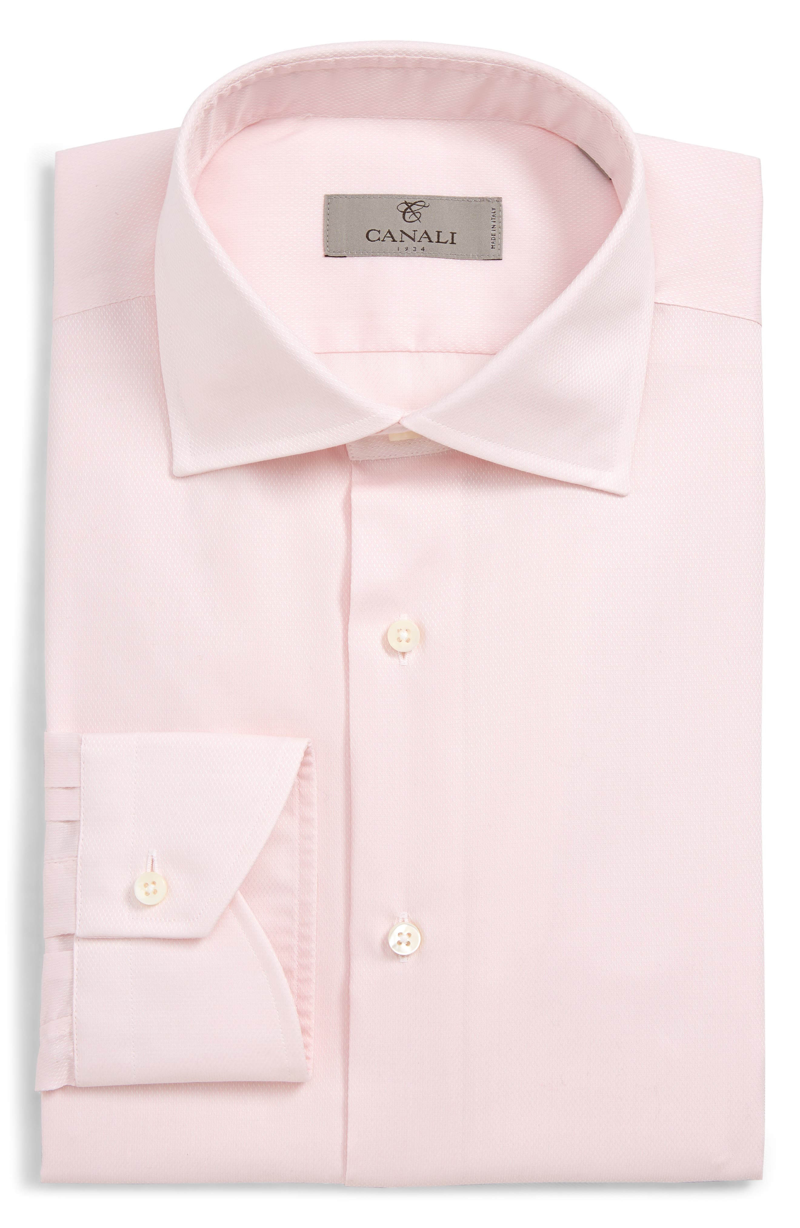 Canali Regular Fit Solid Dress Shirt | Nordstrom