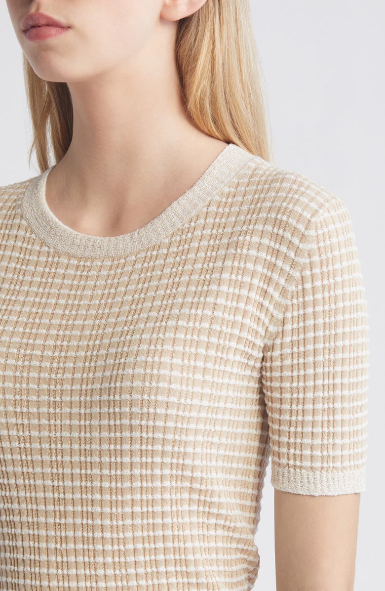 rag & bone Kilee Stripe Short Sleeve Sweater | Nordstromrack