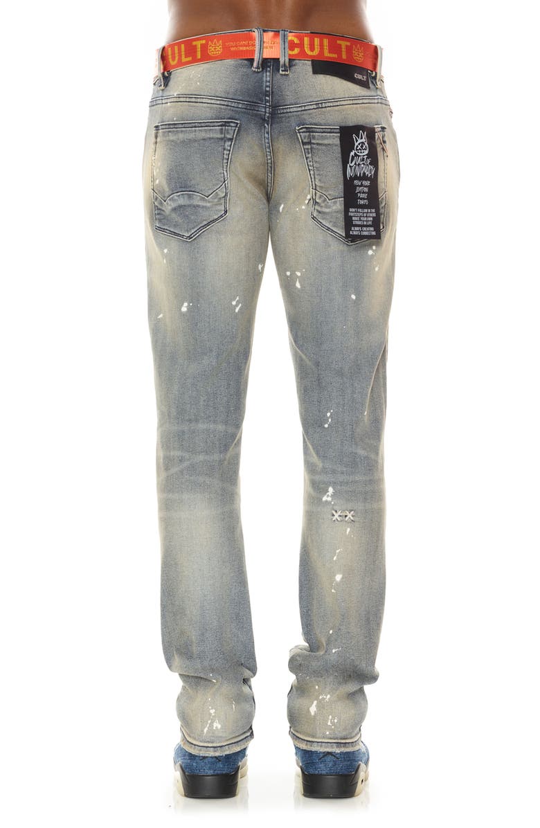 Cult of Individuality Rocker Belted Distressed Stretch Slim Straight ...