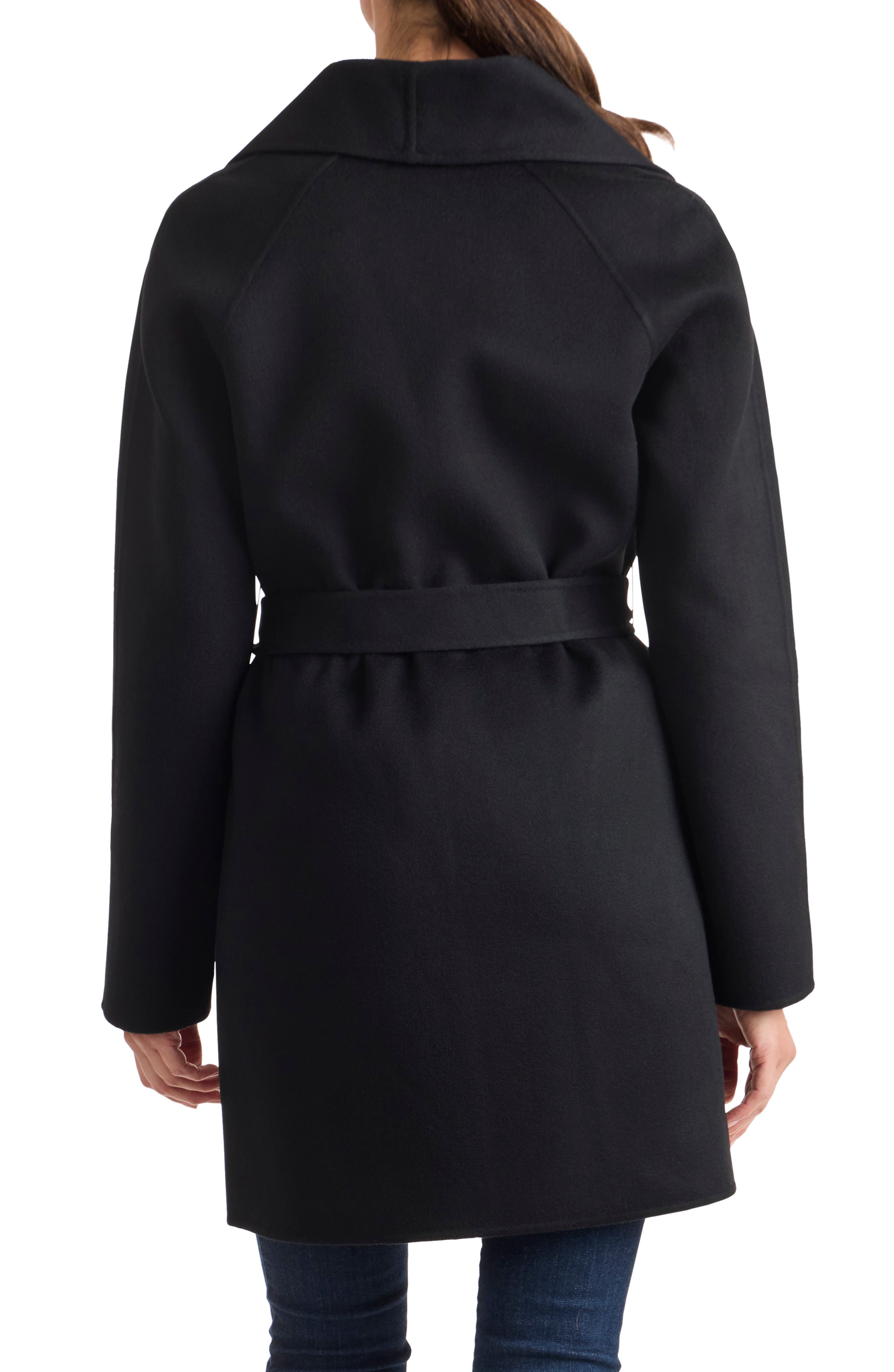 Sofia Cashmere Double Face Wool Blend Wrap Coat | Nordstrom