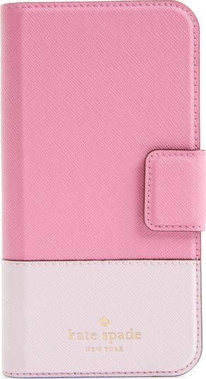 Kate Spade New York leather wrap iPhone X/Xs folio case | Nordstrom