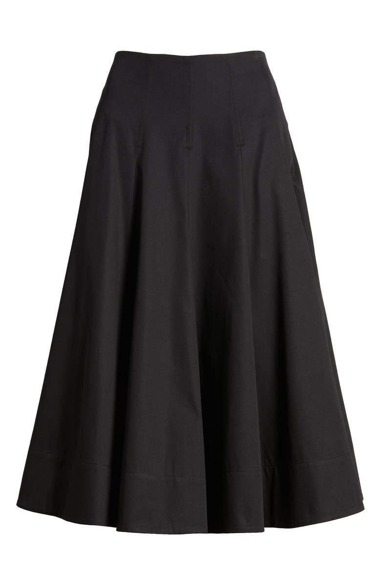 COS Voluminous Pleated Cotton Midi Skirt | Nordstromrack