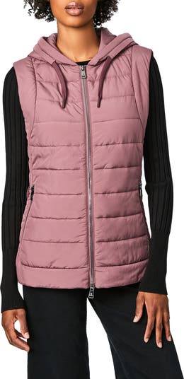 Bernardo Bernado Packable EcoPlume™ Hooded Vest | Nordstrom