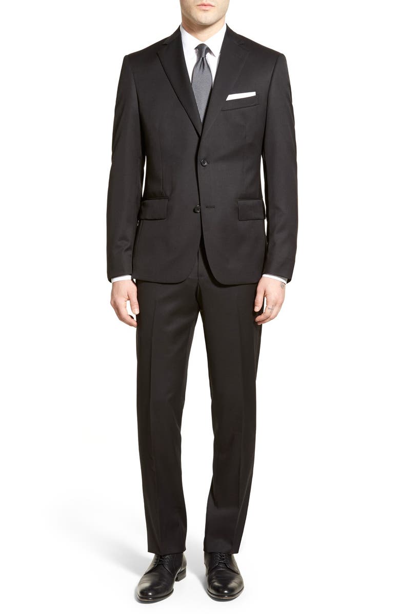 NORDSTROM MEN'S SHOP Flat Front Wool Trousers | Nordstromrack