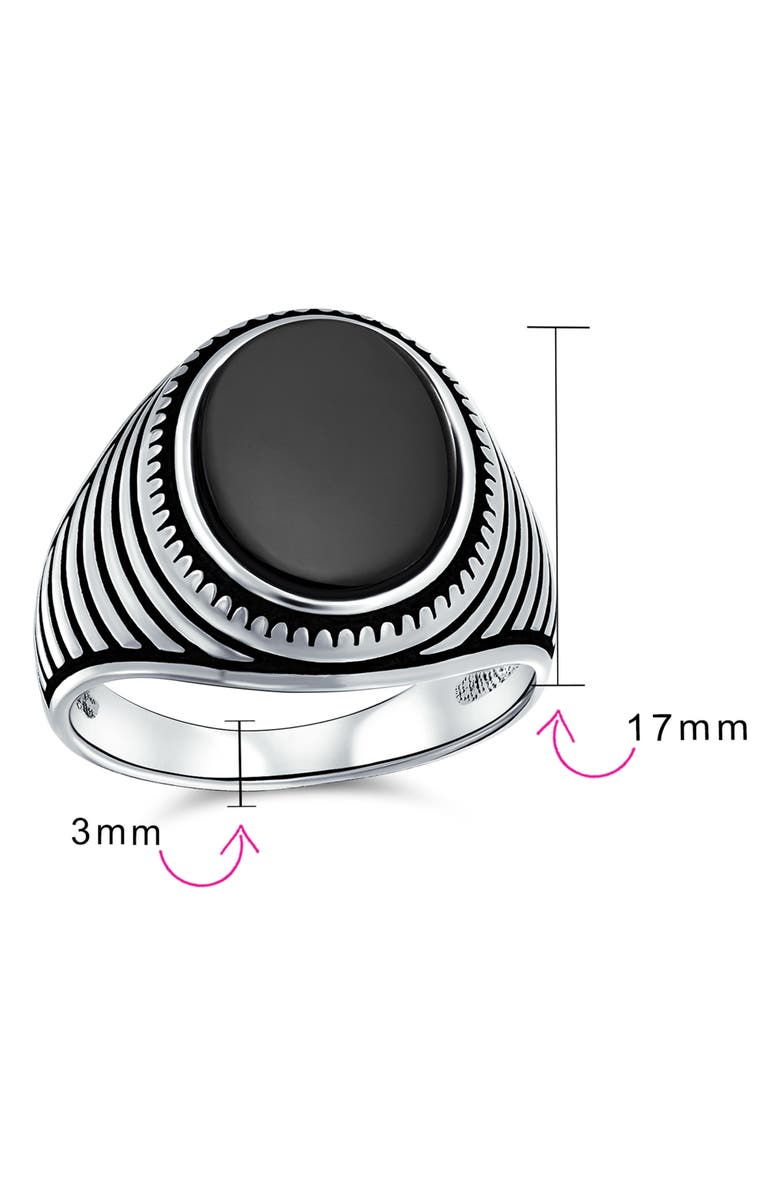 BLING JEWELRY Men's Etched Statement Ring | Nordstromrack