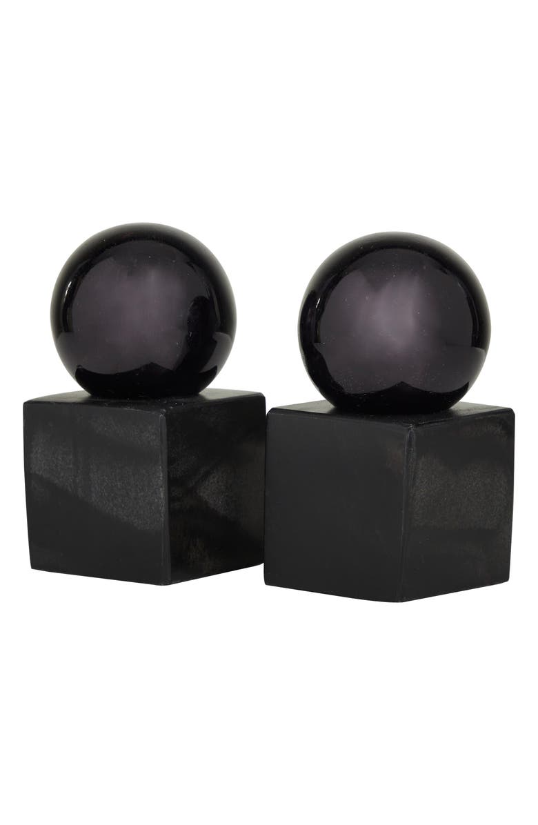 COSMO BY COSMOPOLITAN Black Marble Orb Bookends | Nordstromrack