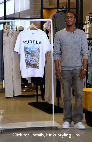 PURPLE BRAND Textured Graphic T-Shirt | Nordstromrack